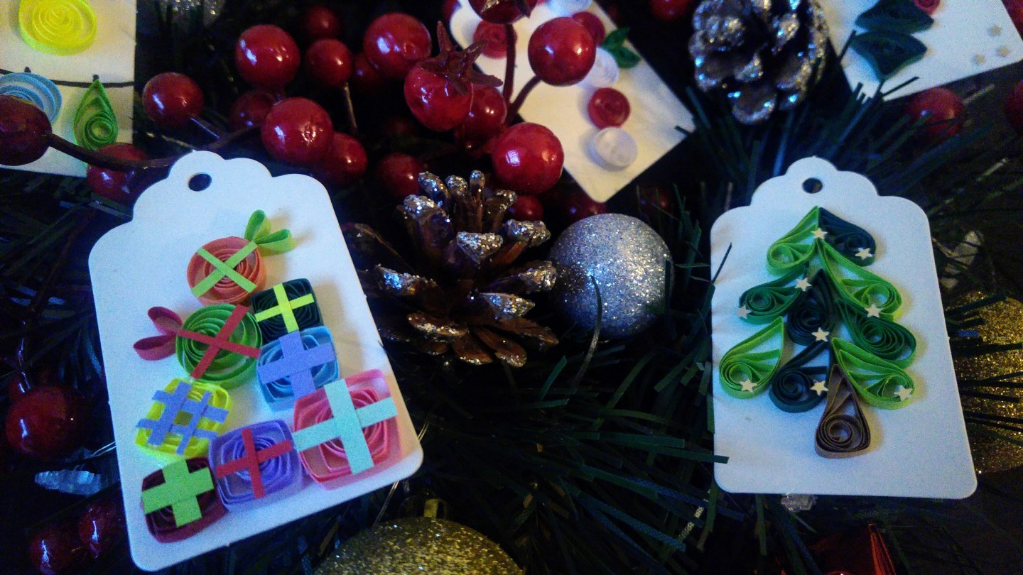 7 DIY Christmas Gift Tag Ideas – Quilling – Alphe's Corner