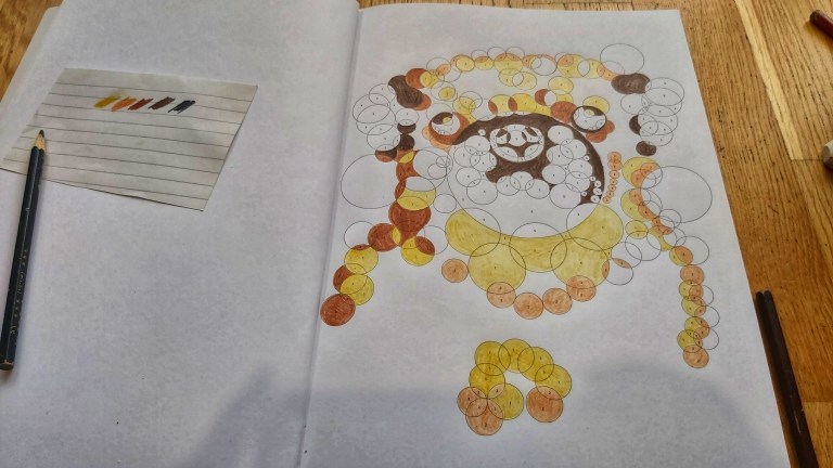 Stress Relief – Circle Numbers Colouring Book – Alphe's Corner