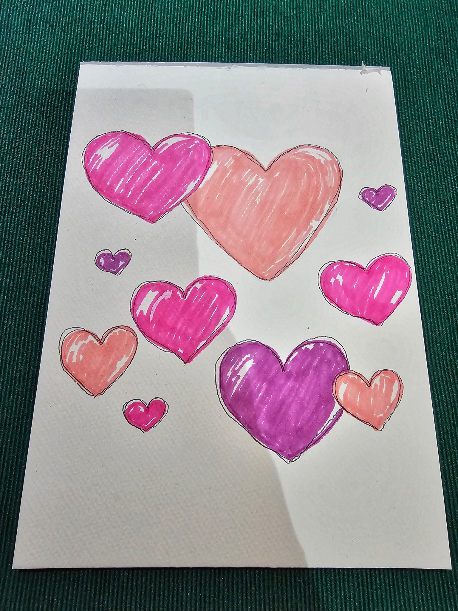 Last Minute Diy Valentine’s Day Card – Sharpie Edition – Alphe's Corner