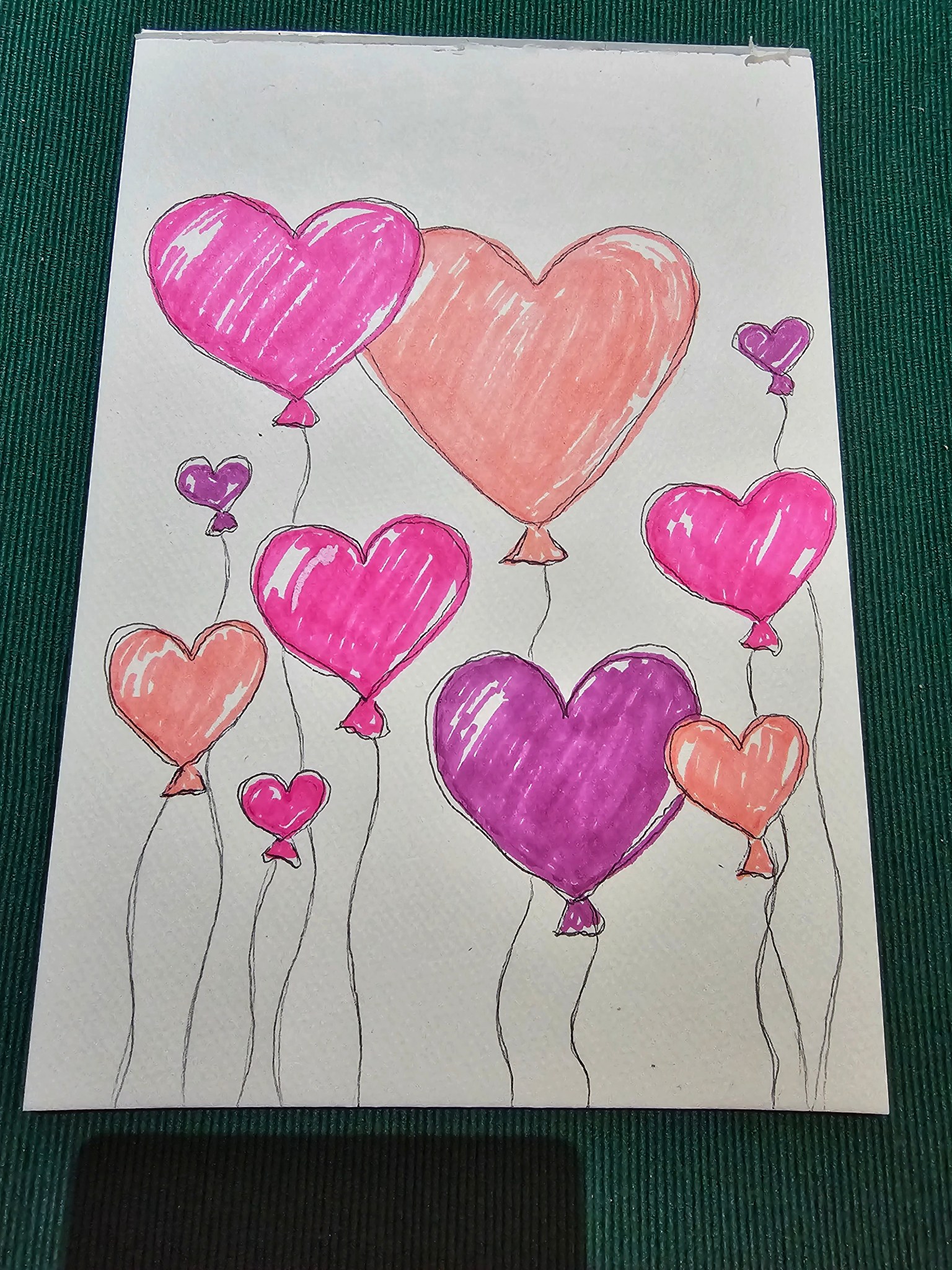Last Minute Diy Valentine’s Day Card – Sharpie Edition – Alphe's Corner
