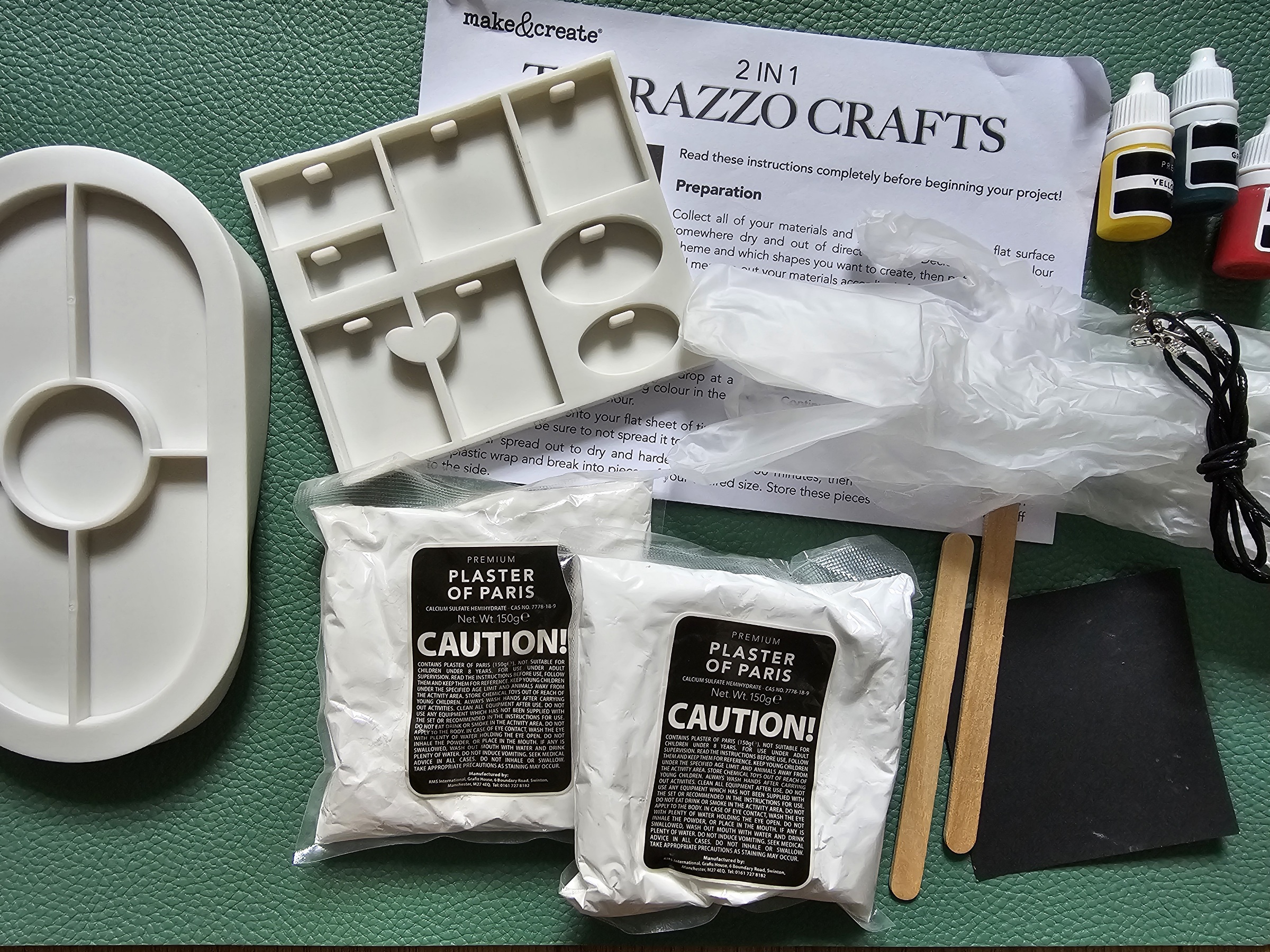 Trying Terrazzo Crafts With Plaster Of Paris – Alphe's Corner