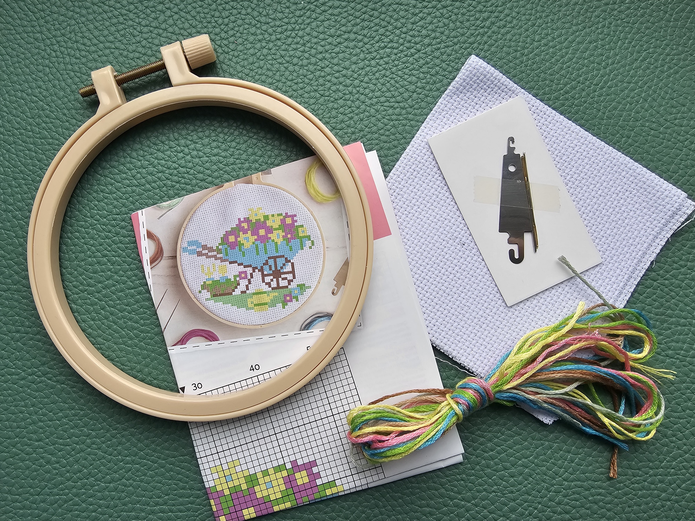 DIY Mini Cross Stitch Kit – Gardening Tools – Alphe's Corner