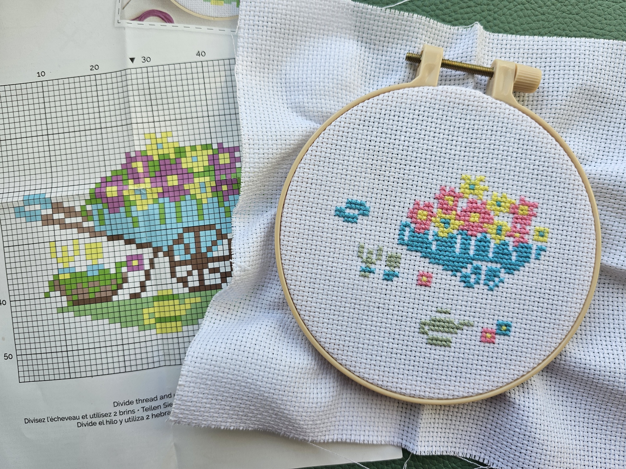 DIY Mini Cross Stitch Kit – Gardening Tools – Alphe's Corner