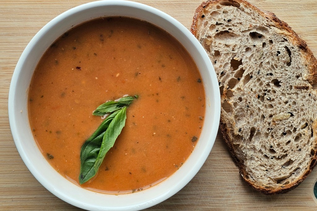 High Protein Tomato And Basil Soup – Comfort Meals For Winter – Alphe's ...