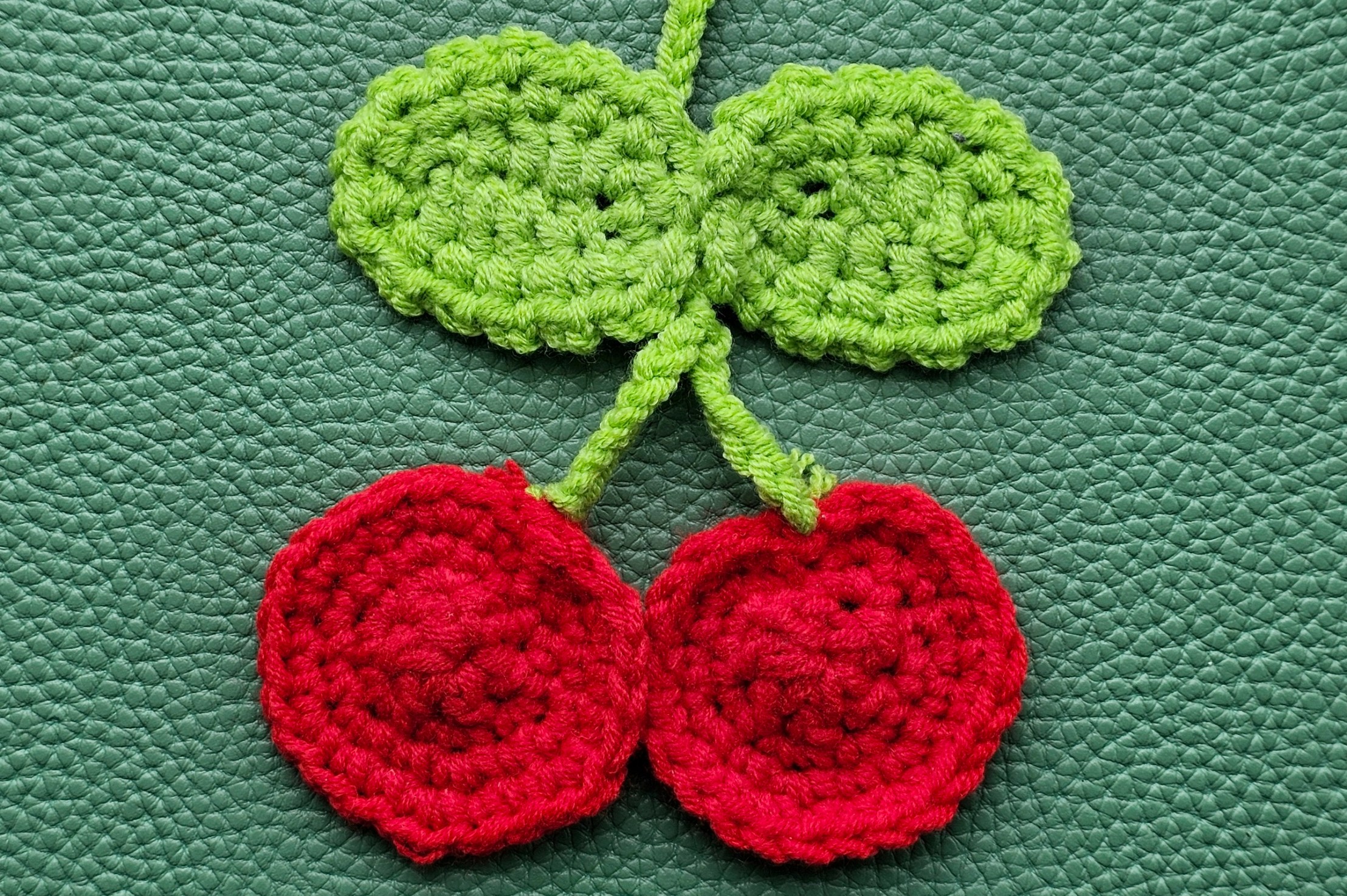 DIY Crocheted Cherry Bookmark Set – Learning To Crochet – Alphe's Corner